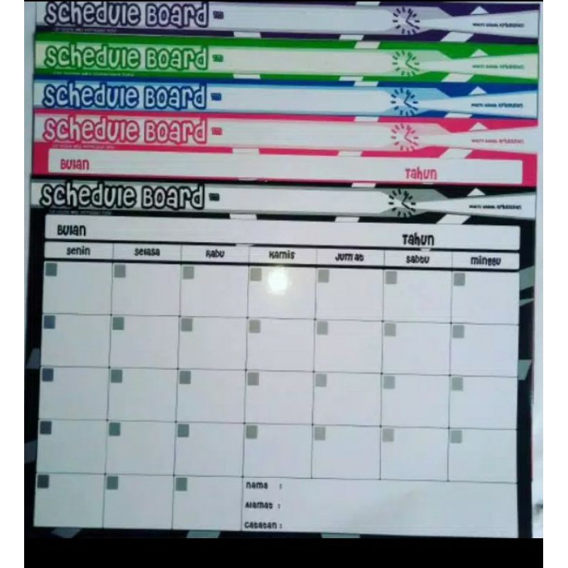 Jual Schedule board (1 pcs ) | Shopee Indonesia