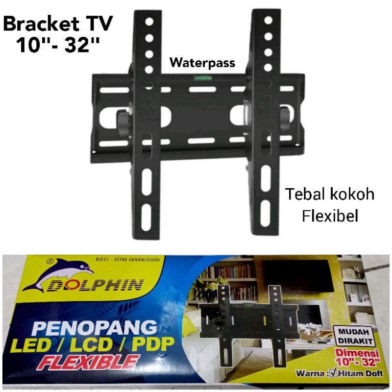Jual Bracket Brecket Braket Breket TV Flexible Dolphin ukuran TV 10 16 ...