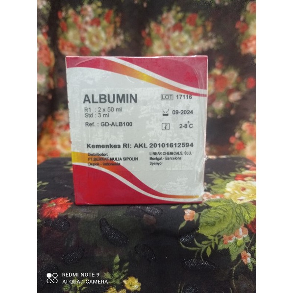 Jual Reagen Albumin 2x50ml Albumin 100ml Glory Diagnostic exp 2027-08 ...