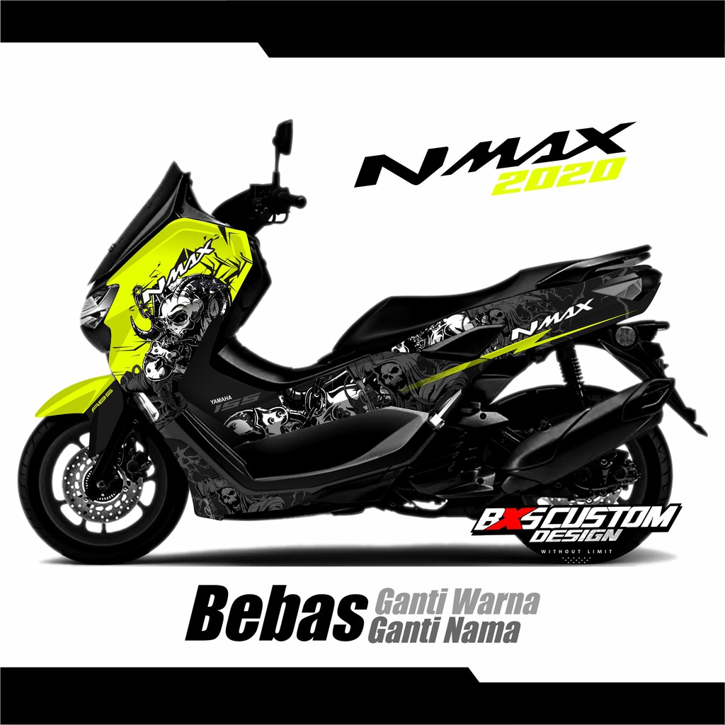 Jual STICKER DECAL NMAX NEW SKULL | Shopee Indonesia