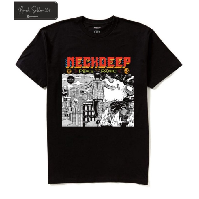 Jual kaos baju NECKDEEP tshirt band logo tulisan THE PEACE AND THE ...