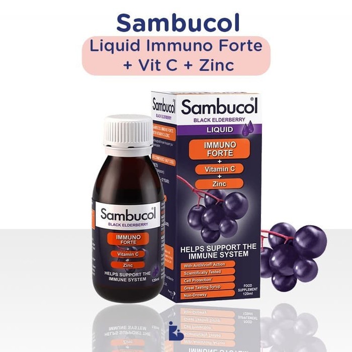 Jual Kiddo Sambucol Liquid Immuno Forte + Vit C + Zinc 120ml | Shopee ...