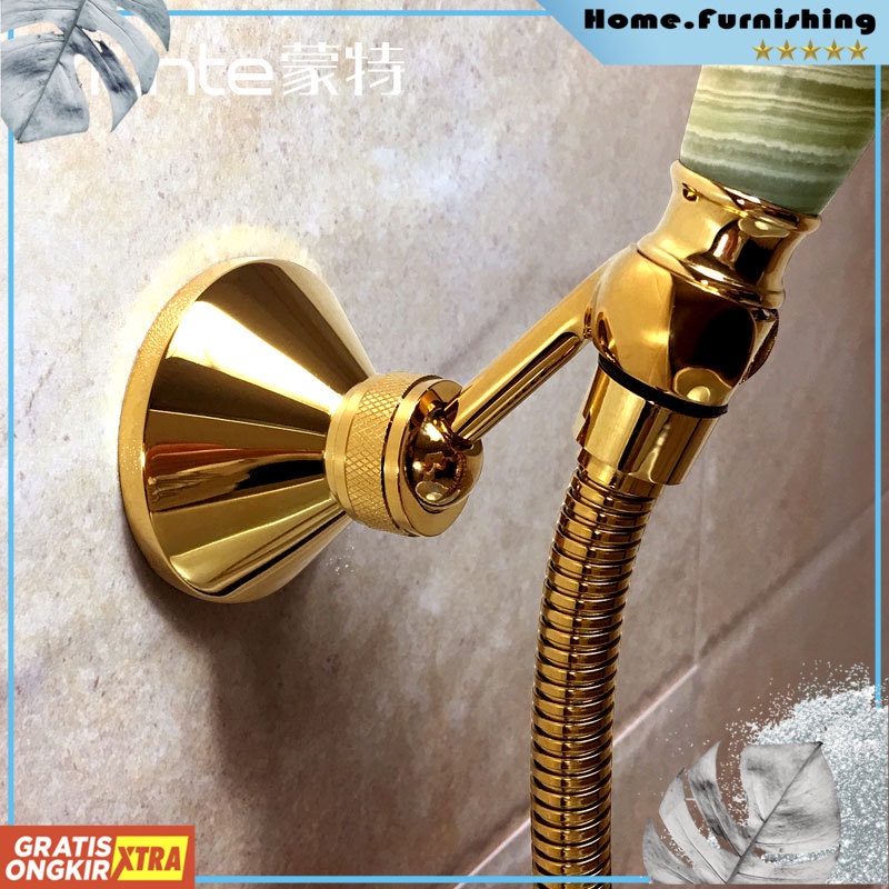Jual Punching installation of brass titanium gold shower base ...