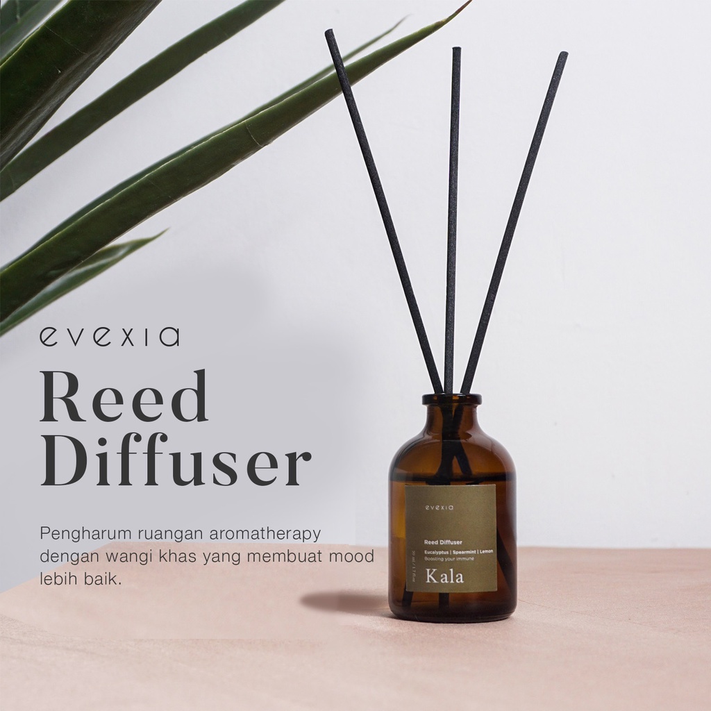 Jual Evexia | Reed Diffuser Aromatherapy | Pengharum Ruangan Estetik Fragrance Oil 50 ml ...