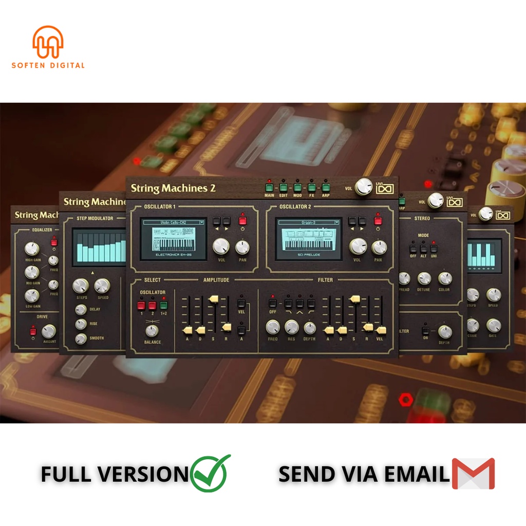 Jual UVI Falcon String Machines 2 Soundbank - Over 60 string ...