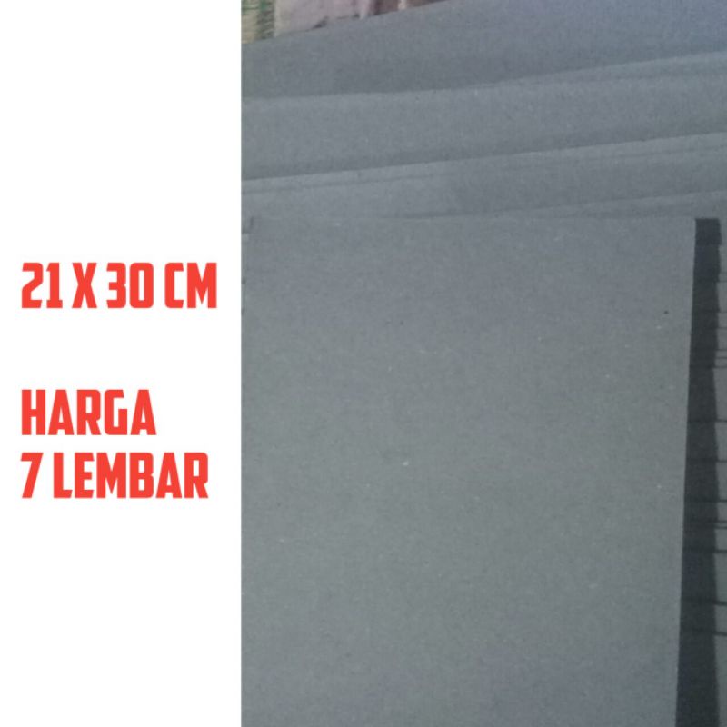 Jual 7 lembar grey board no 30 ukuran 21 x 30 cm | Shopee Indonesia