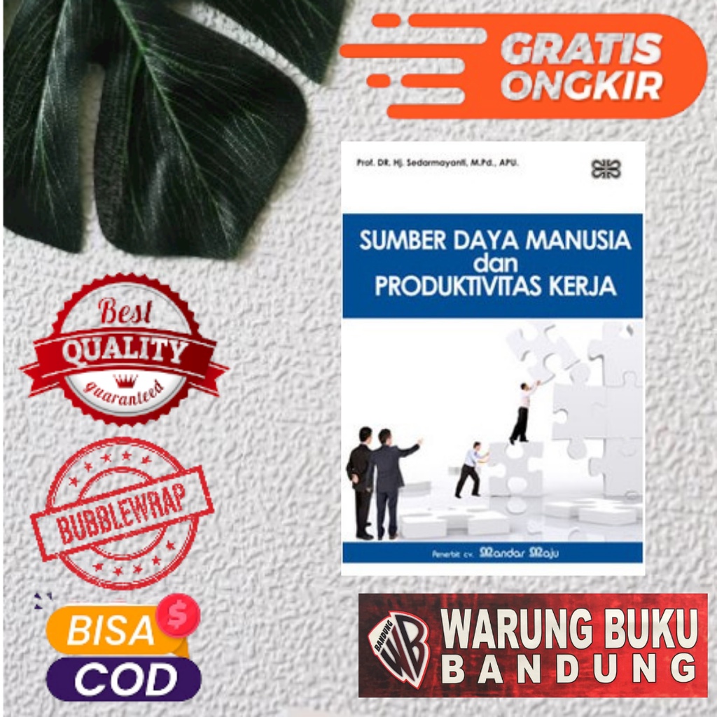 Jual Buku Sumber Daya Manusia Dan Produktivitas Kerja - Prof. Dr. Hj. Sedarmayanti, M.Pd., APU ...
