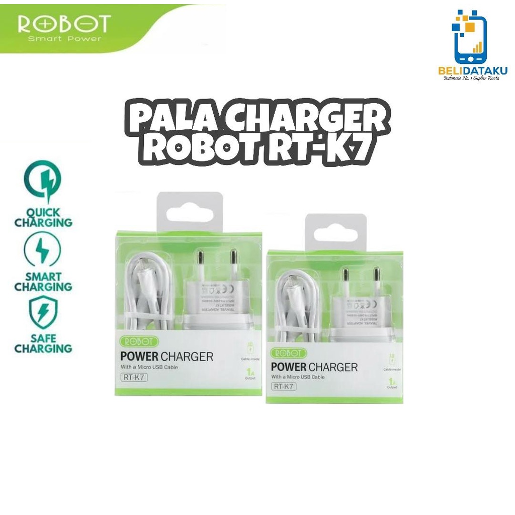 Jual Charger Robot RTK7 micro Usb original - kepala charger robot RT-K7 ...