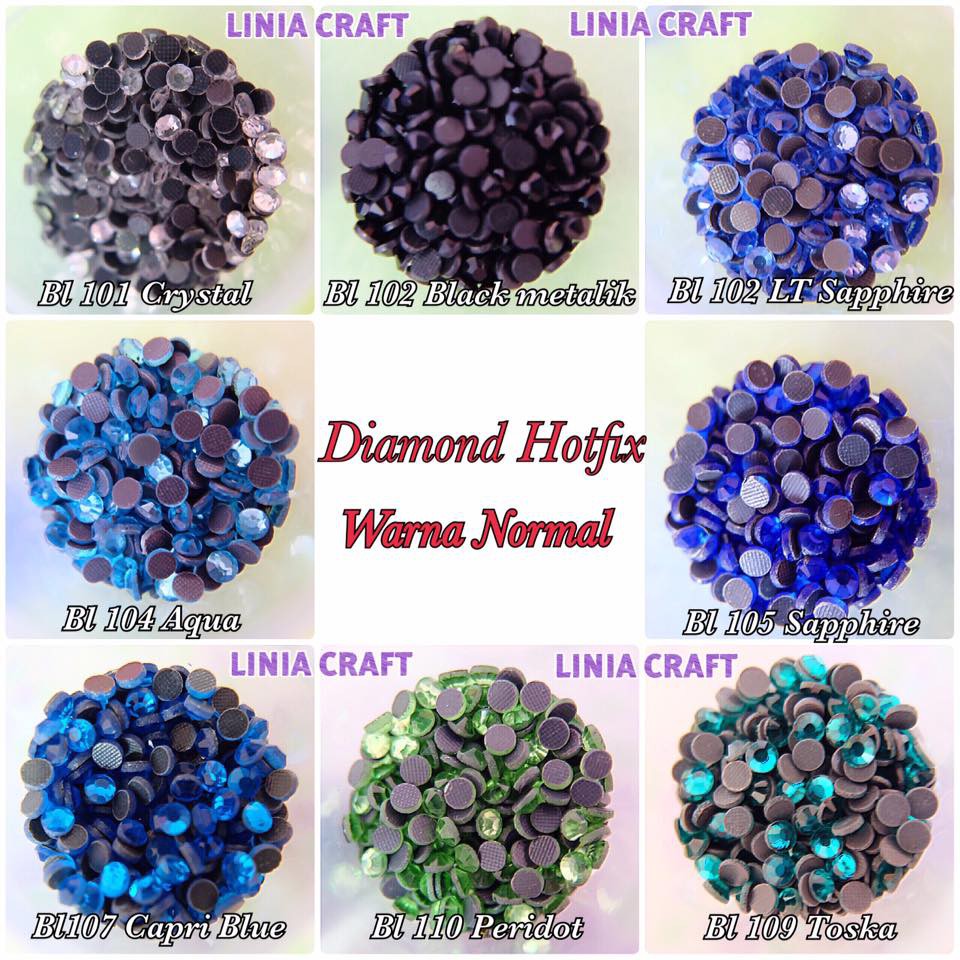 Jual Diamond hotfix warna normal ss16(4mm) | Shopee Indonesia