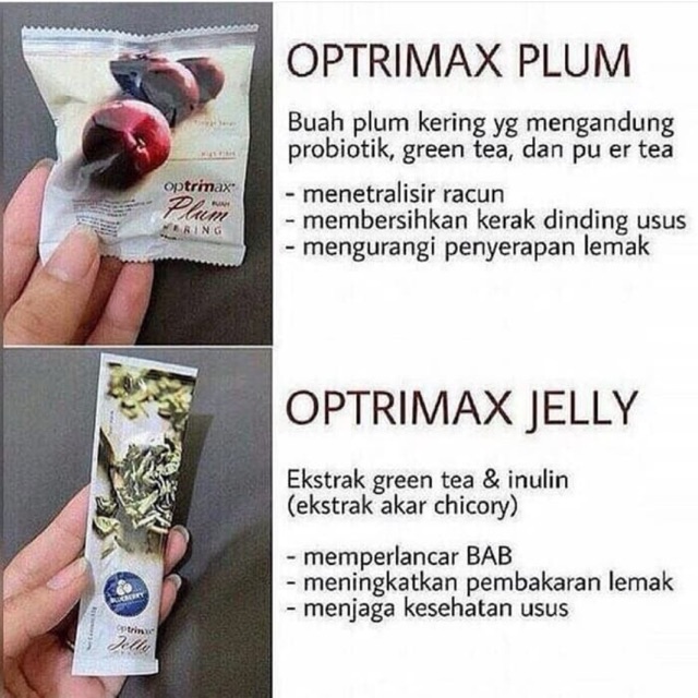 Jual Optrimax Plum 10 Sachet Plum & 10 Sachet Jelly | Shopee Indonesia