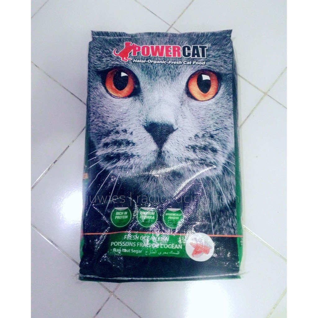 Jual (Dry Food) Power Cat Fresh Ocean Fish 8 Kg Karung Hijau Freshpack ...