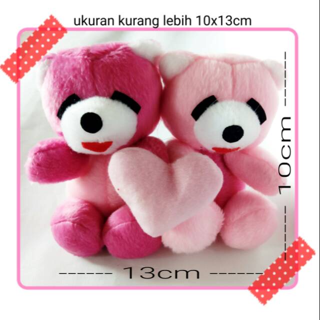 Jual boneka teddy bear couple pasangan souvenir valentine valentin ...