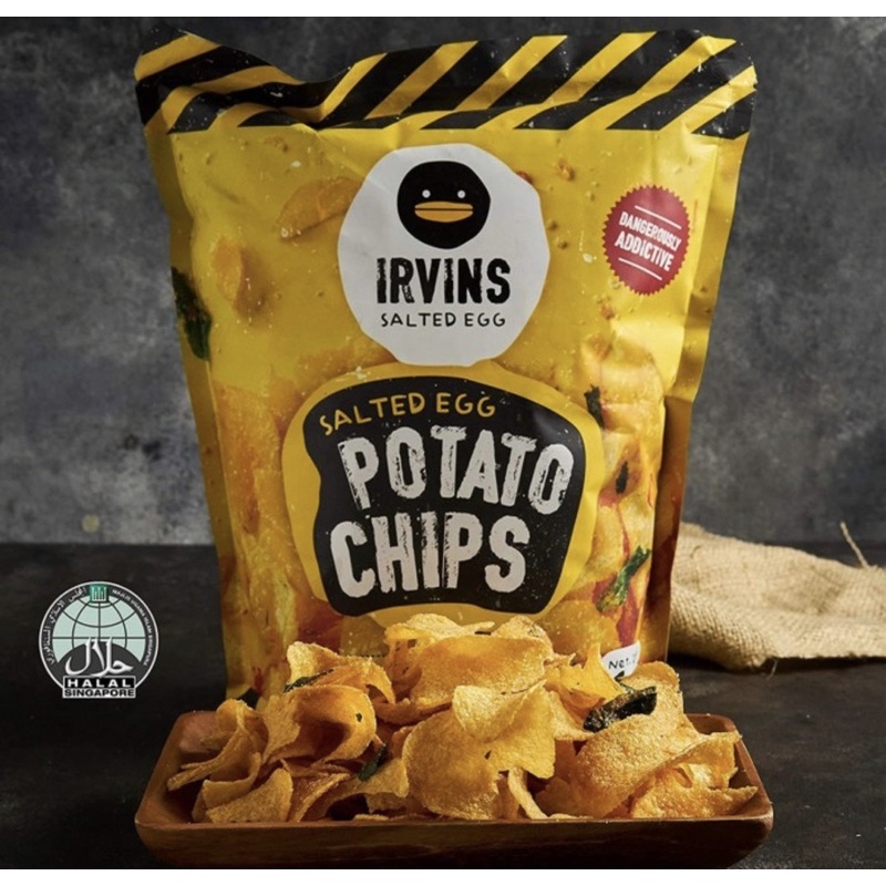 Jual IRVINS Salted Egg Potato Chips Big (210 gr) | Shopee Indonesia