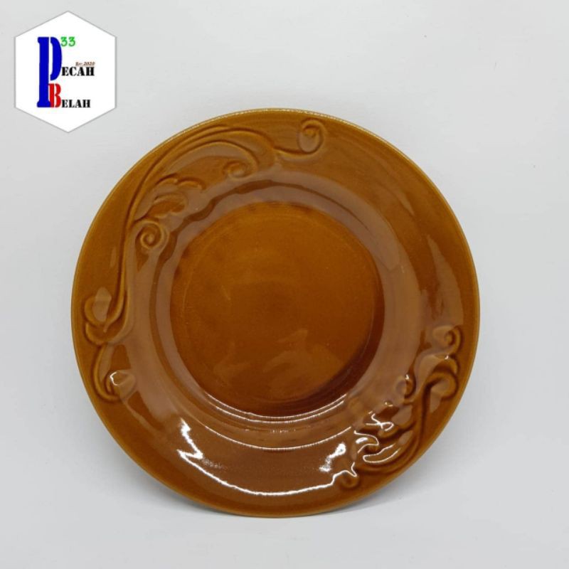 Jual EMBOS- PIRING KERAMIK/ PIRING WARNA/ PIRING MAKAN/ PIRING SAYUR 8 ...