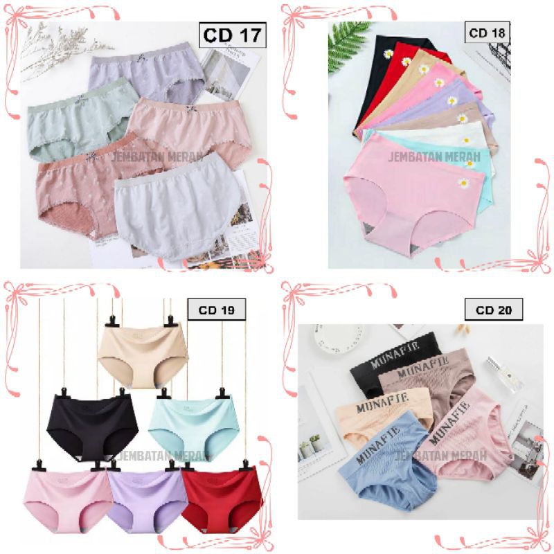 Jual cd seamless wanita import cd bahan silk pakaian dalam wanita ...