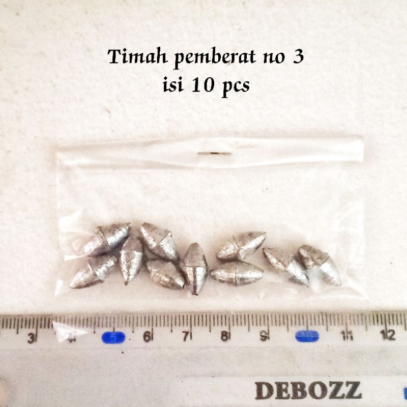 Jual TIMAH PEMBERAT NO 3 - 3 gram | Shopee Indonesia