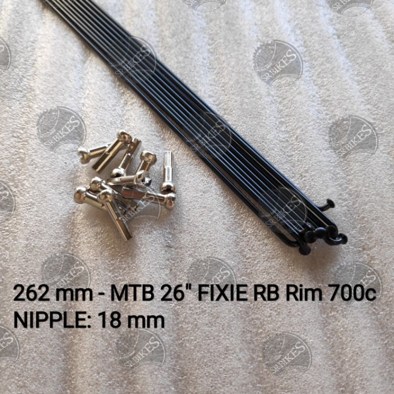 Jual Spoke Jari Jari Ruji Sepeda 14G x 262 mm. MTB 26" FIXIE RB ...