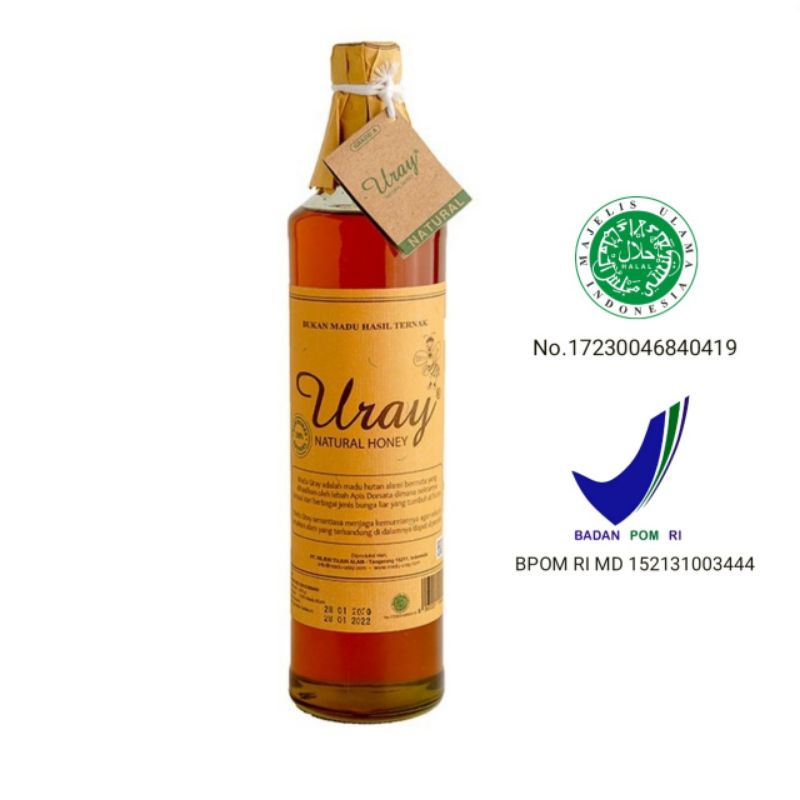 Jual Madu Uray - Natural Honey 875gr (640 ml) - Madu Hutan Asli - Madu ...
