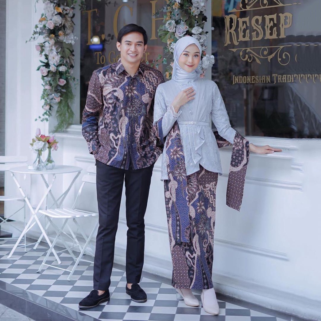 Jual BATIK COUPLE TERMURAH -Kebaya Couple Modern Revita Kondangan ...