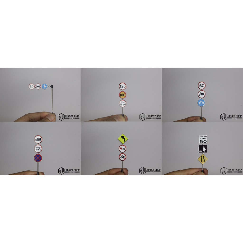 Jual MINIATUR RAMBU JALAN 1:64 BESI PLASTIK DETAIL KEREN DIORAMA MAKER ...