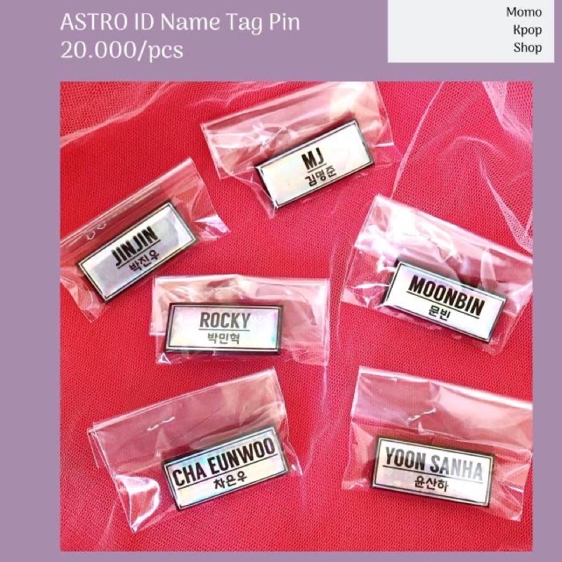 Jual ASTRO ID Name Tag Pin | Shopee Indonesia