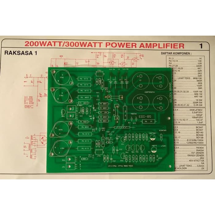 Jual PCB Power amplifier mono Raksasa GB 003 Fiber Er~357 | Shopee ...
