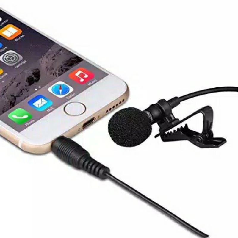 Jual PROMO Mic Clip On Youtuber Microphone Tik Tok Jack Audio 3.5mm ...