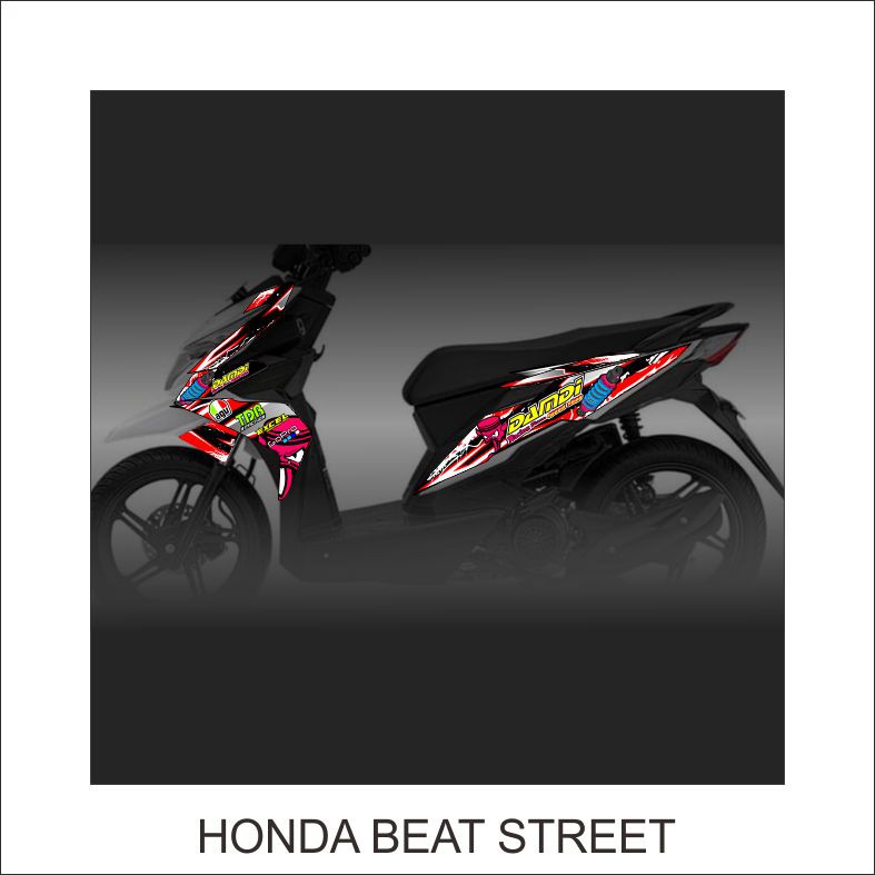 Jual Striping Stiker variasi Motor matic Honda Beat ESP Street ...