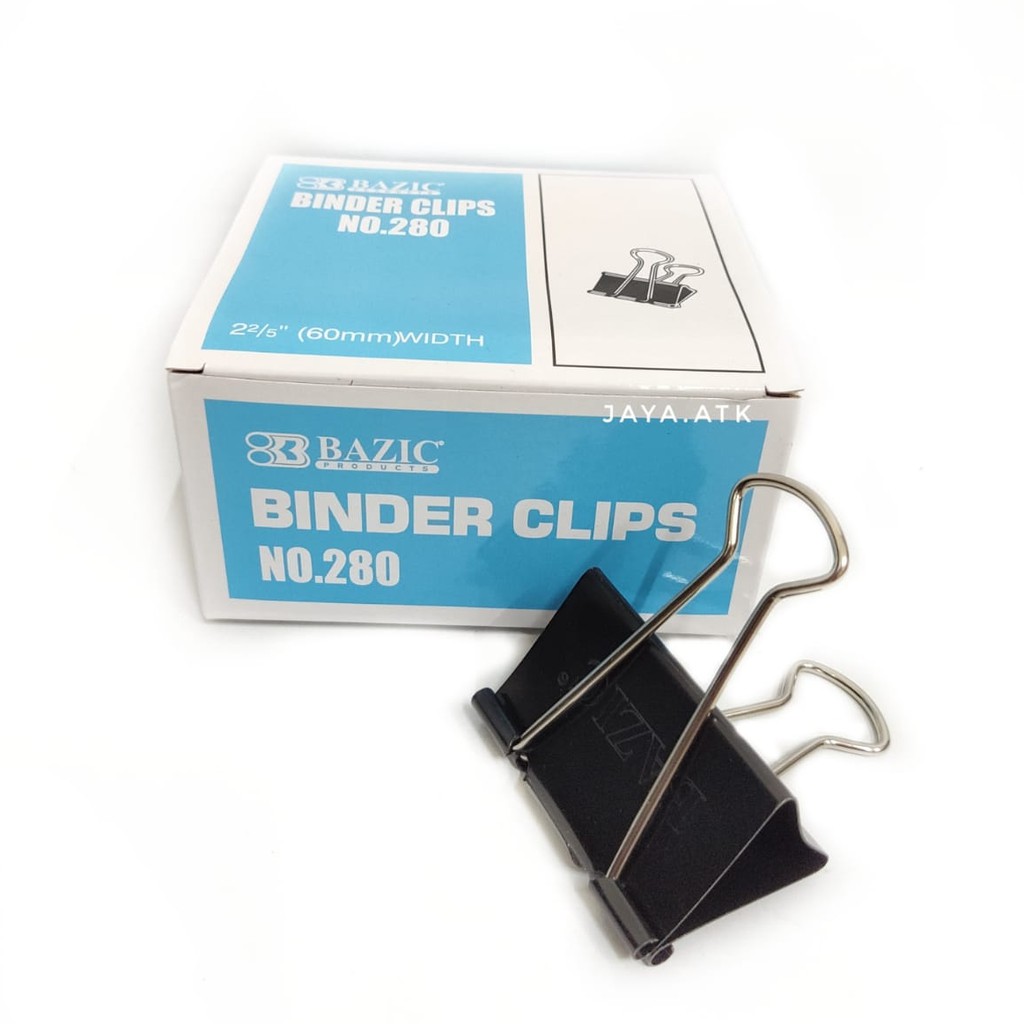 Jual BINDER CLIP JUMBO BESAR 280 60 MM KLIP PENJEPIT KERTAS HITAM ...