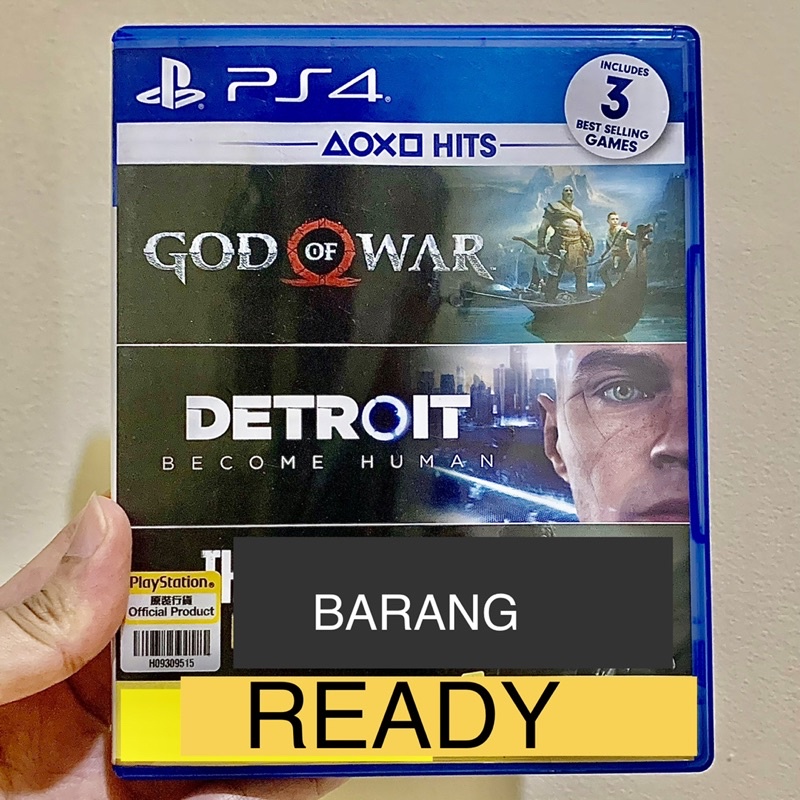 Jual Kaset Ps4 Hits Bundle God of War Detroit Become Human Detroid ps playstation 4 gow games ...
