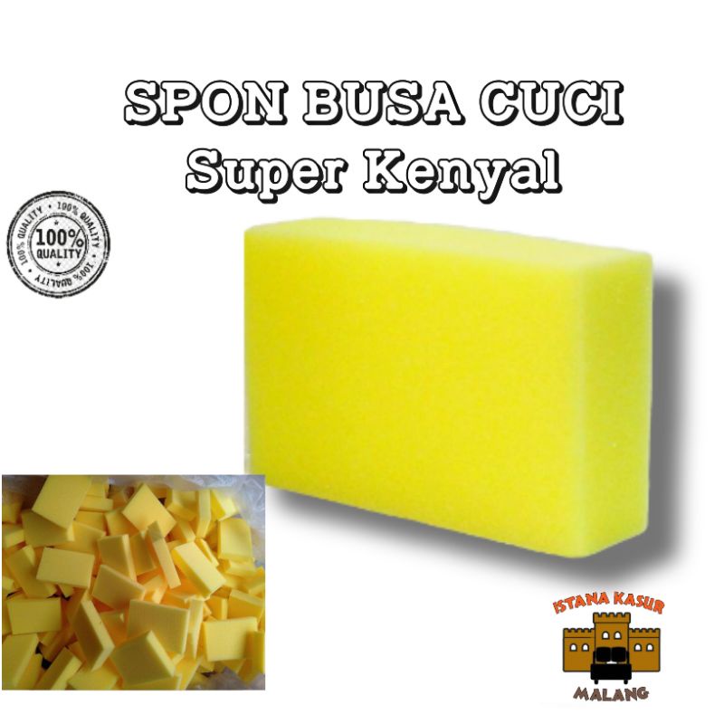 Jual busa cuci PREMIUM ukuran besar 10×15 tebal 5 cm / busa multifungsi ...