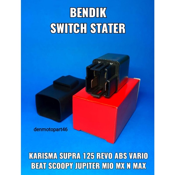 Jual BENDIK SWITCH SWIT RELAY STARTER STATER - KARISMA SUPRA 125 REVO ...