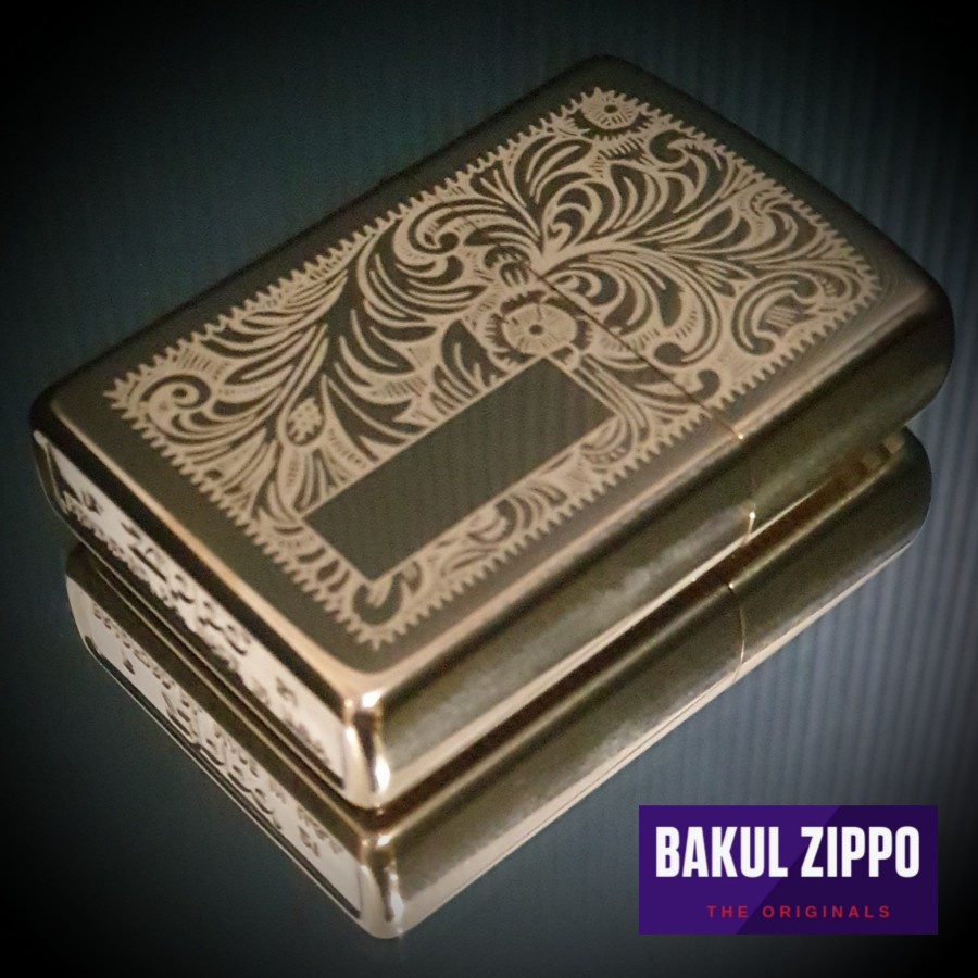 Jual 352B Original Zippo Venetian Brass | Shopee Indonesia