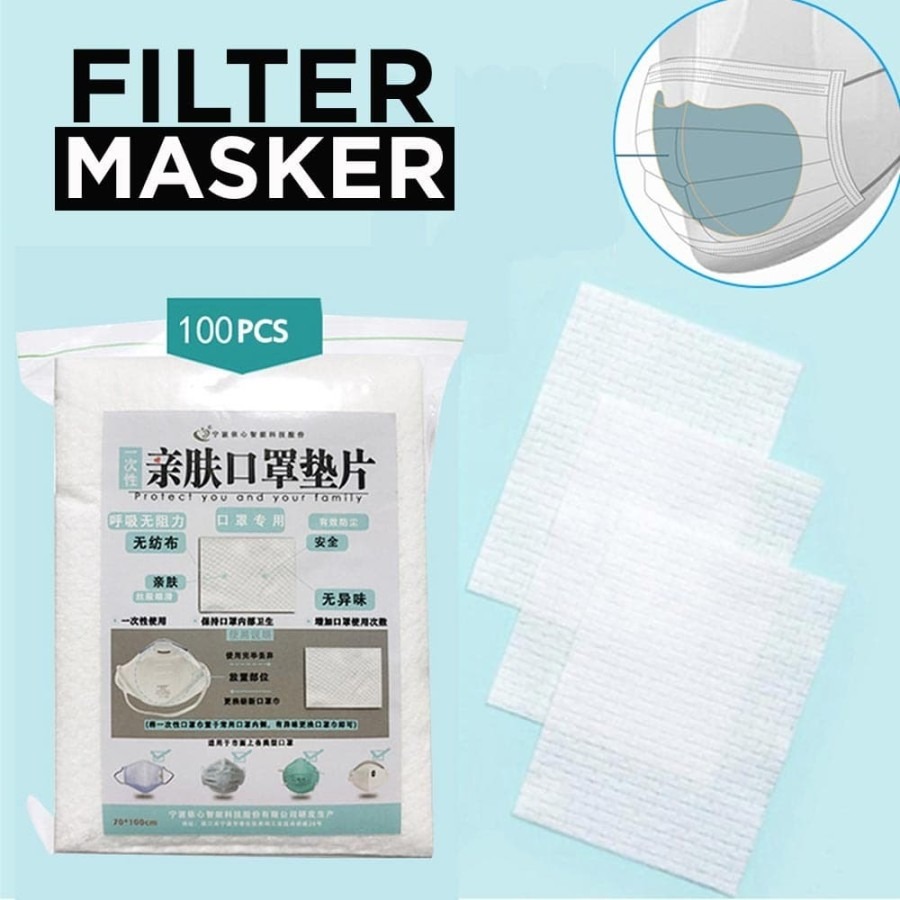 Jual Mask Gasket / Disposable Mask Filter isi 100 Pcs | Shopee Indonesia