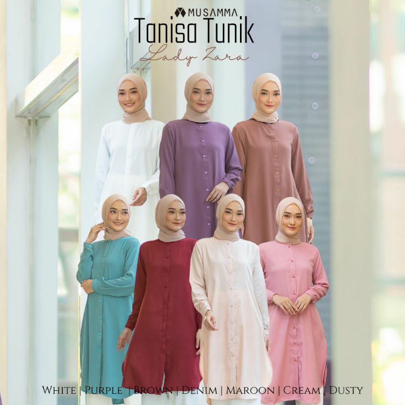 Jual MUSAMMA TANISA TUNIK MATT LADY ZARA PREMIUM ORI | Shopee Indonesia