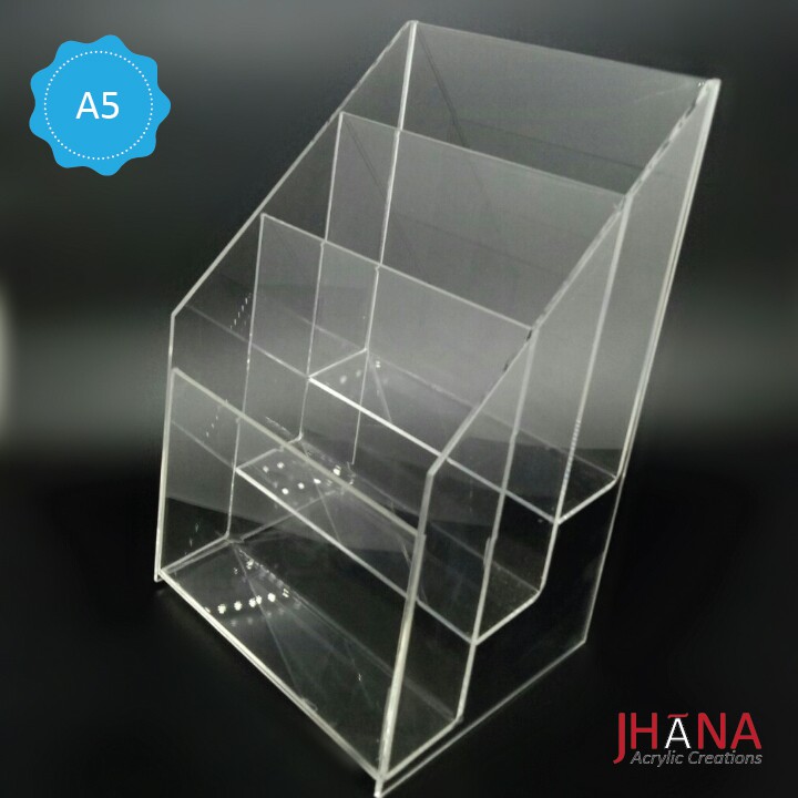 Jual Acrylic Tempat Brosur A5 / TB40A5 / Akrilik Standing Brosur ...