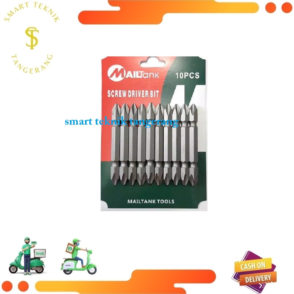 Jual Mata Bor - Screw Driver Bits isi 10 pcs Set Mailtank | Shopee ...