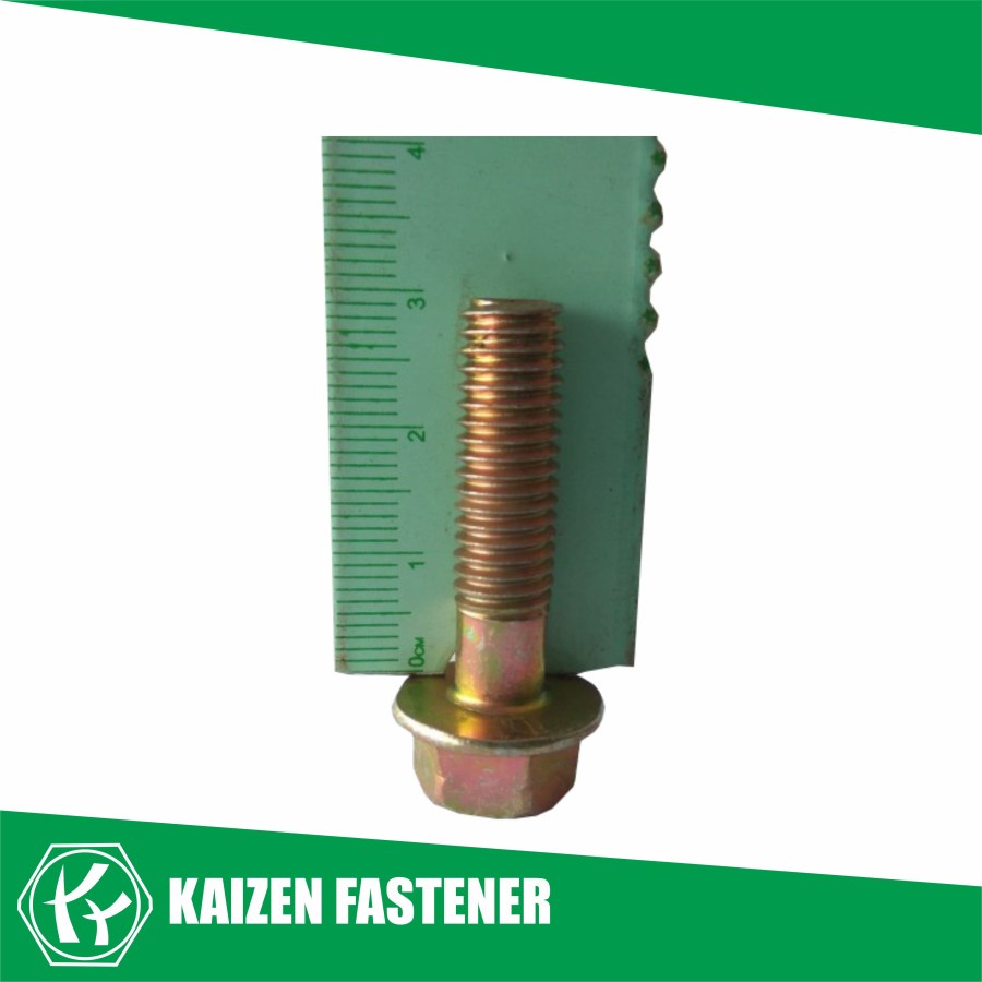 Jual M8x30 Flange Bolt Kuning (Baut Topi) | Shopee Indonesia