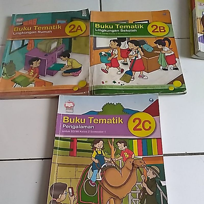 Jual buku paket 3 buku tematik grasindo kelas 2 tema abc | Shopee Indonesia