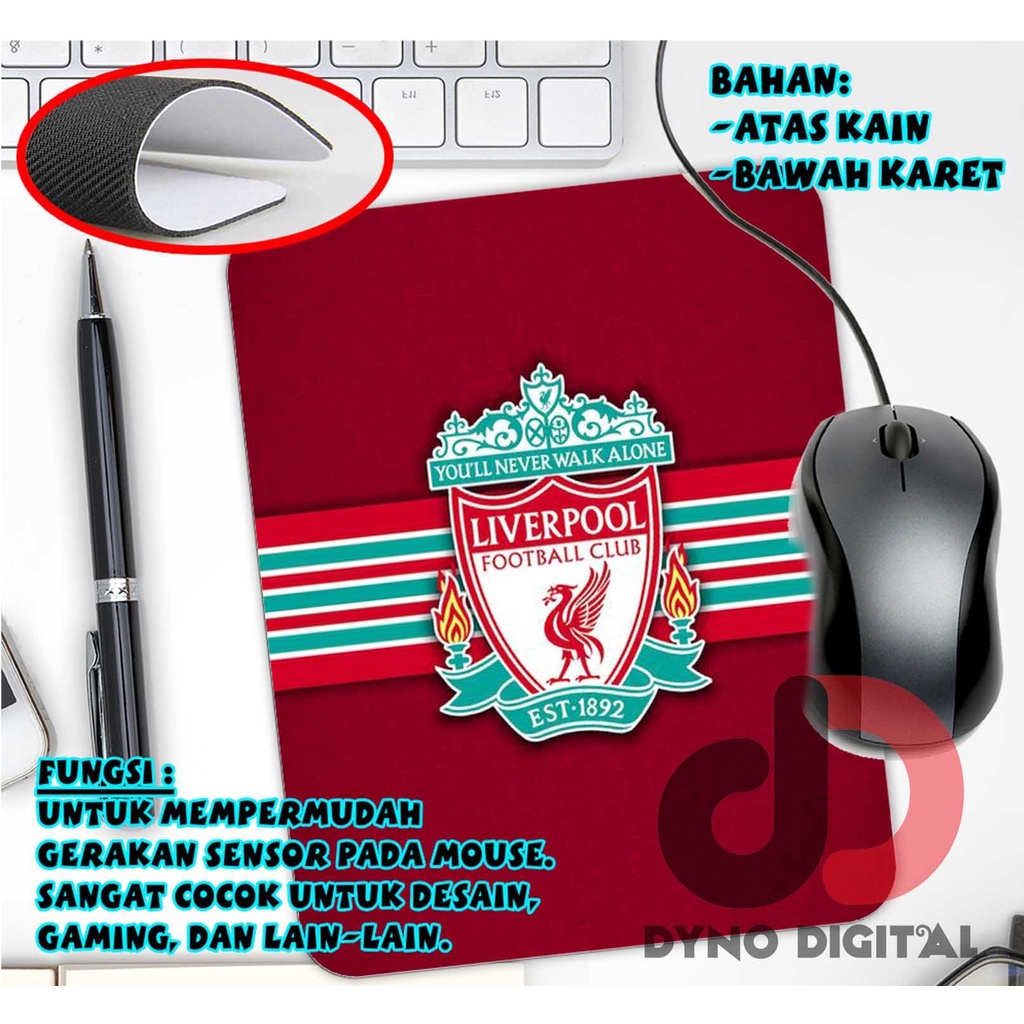 Jual Mouse pad Custom Liverpool FC Football Club LV002 Game Gaming ...
