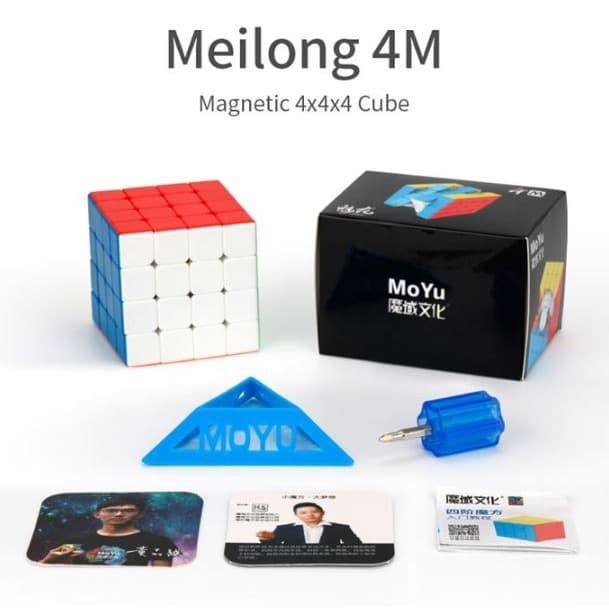 Jual Magic Cube Moyu Meilong 4 M Magnetic 4x4 Stickerless 4x4x4 Mei ...