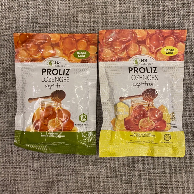 Jual HDI Permen Proliz Lozenges 100% ORIGINAL (permen tenggorokan batuk ...