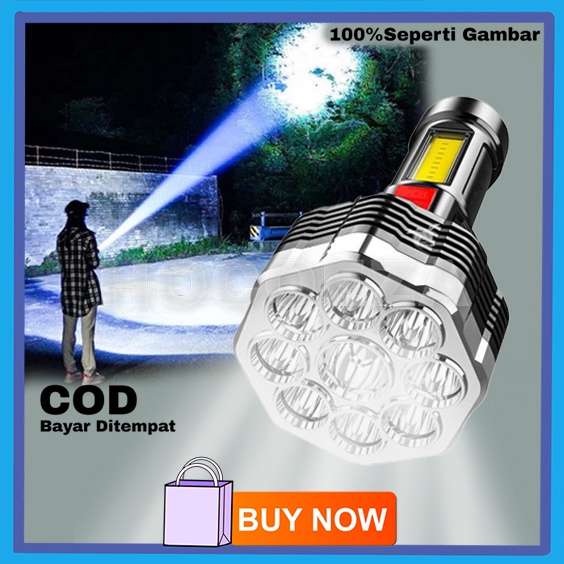 Jual HAND LAMP SENTER TANGAN 9 MATA LED CAHAYA SUPER TERANG USB ...