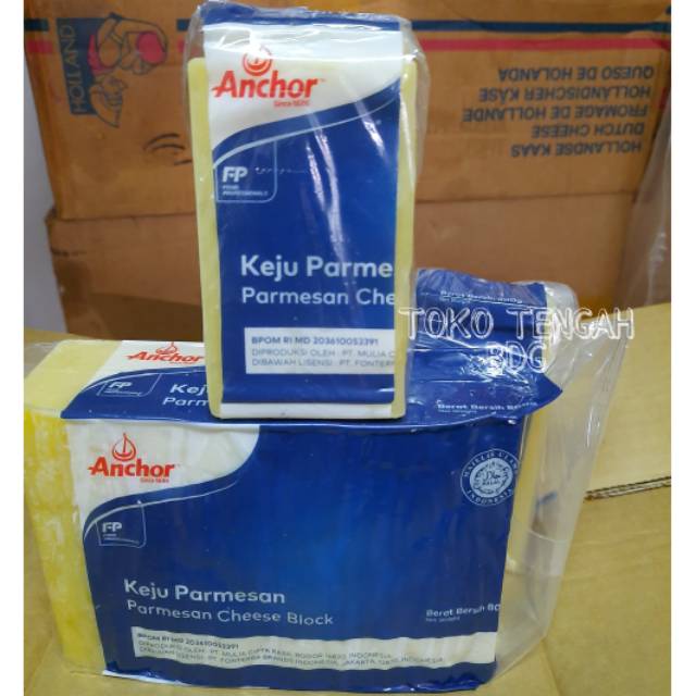 Jual Anchor Keju Parmesan Block 250gr | Shopee Indonesia