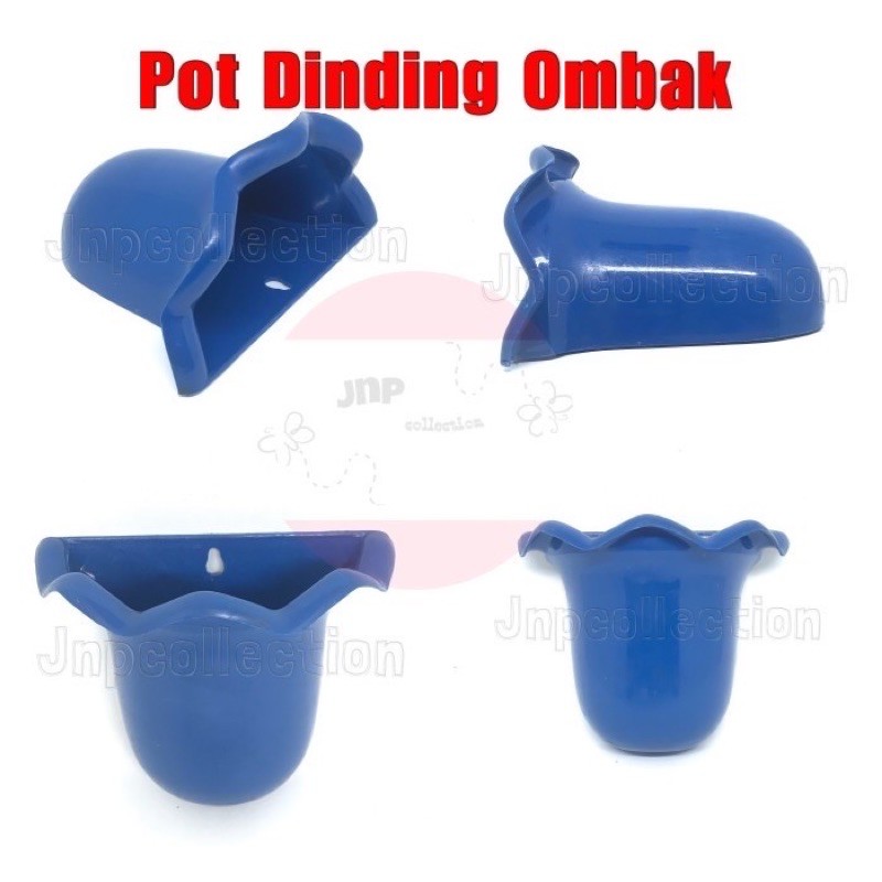 Jual Jnpcollection Pot Bunga/Tanaman Tempel Dinding Model Ombak Warna ...