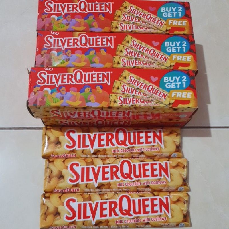 Jual SilverQueen 58 gram (buy 2 get 1 free) | Shopee Indonesia