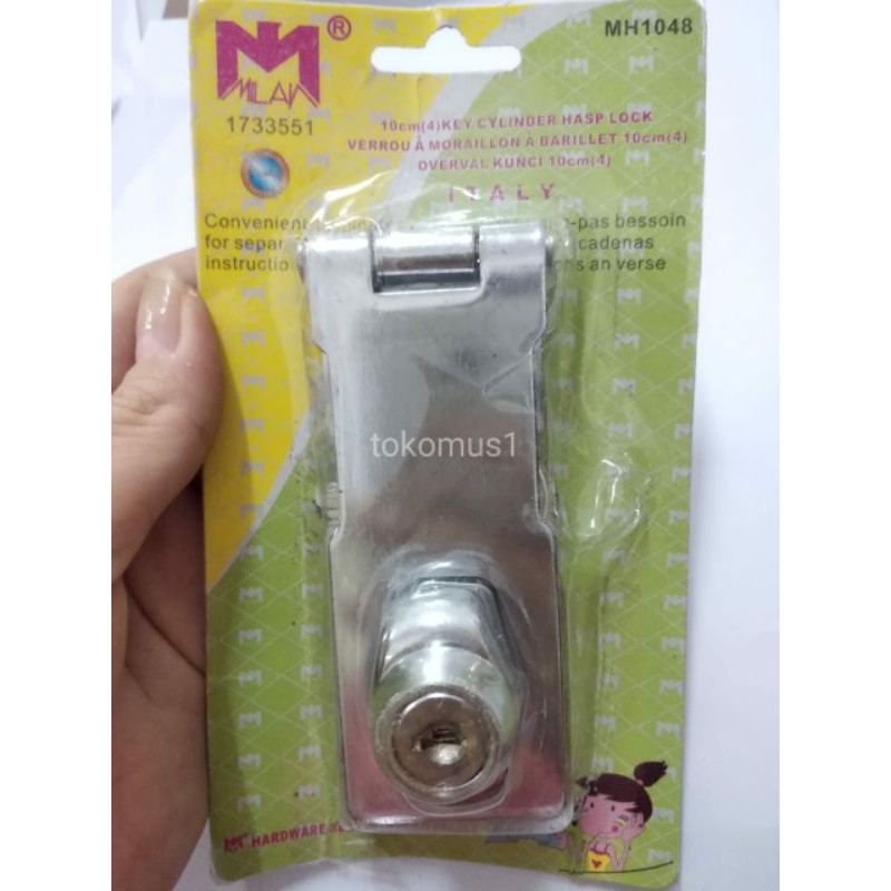 Jual GRENDEL OVERVAL STAINLESS SAFETY HASP OVERVAL 4 INCHI KUNCI ...