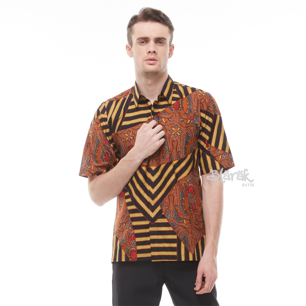 Jual BLARAK - Baju Batik Pria Lereng Merah | Shopee Indonesia