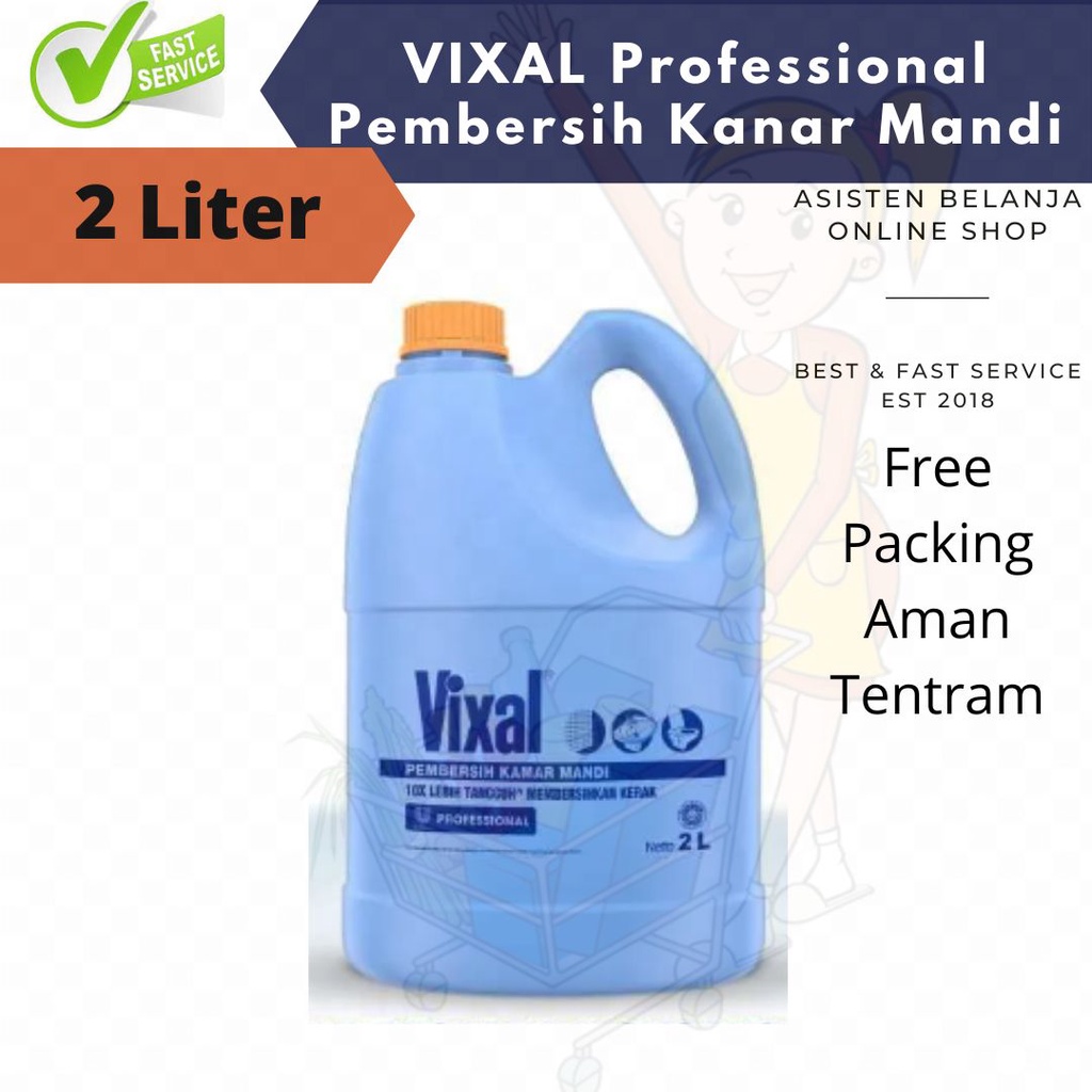 Jual Vixal Professional Pembersih Toilet WC dan Kamar Mandi 2 Liter 2L ...