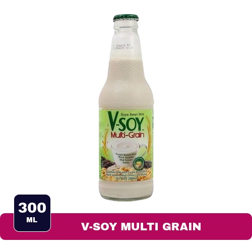 Jual V Soy Multi Grain Susu Kedelai Botol Kaca 300 ml | Shopee Indonesia